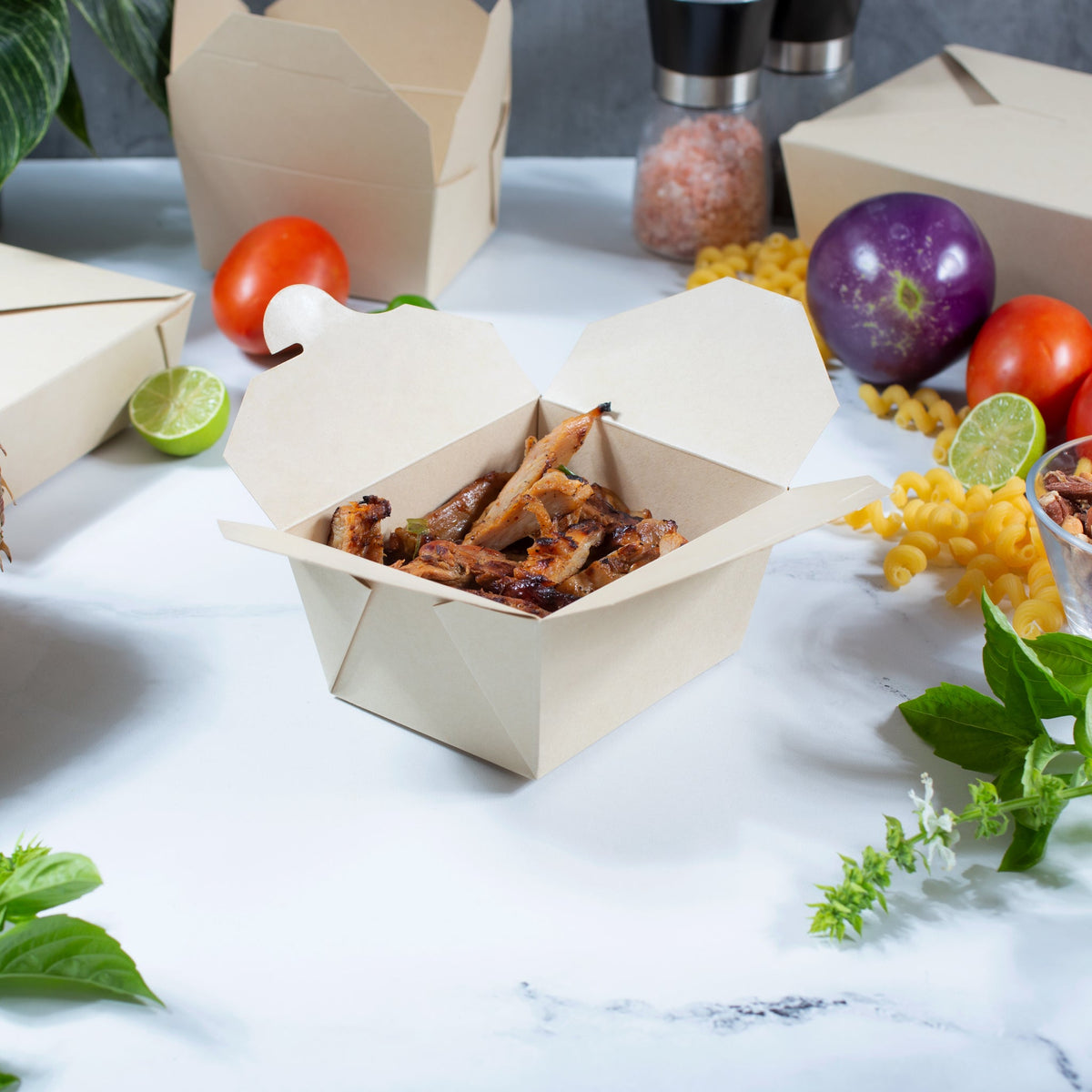 ezSelect Paper Folding / Folded Paper Food Box (Bamboo & Kraft) | In ...